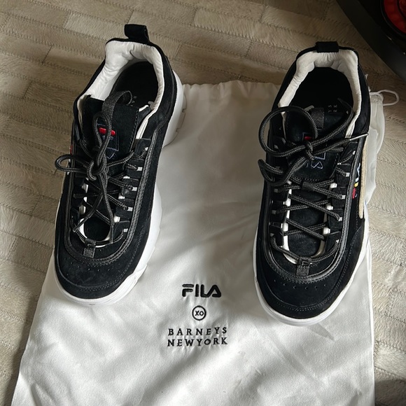 Fila | Shoes | Limited Edition Black Fila Sneakers | Poshmark